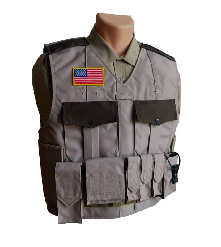 Custom Load Bearing Vest with Molle on Bottom Half and Drag Strap on ...